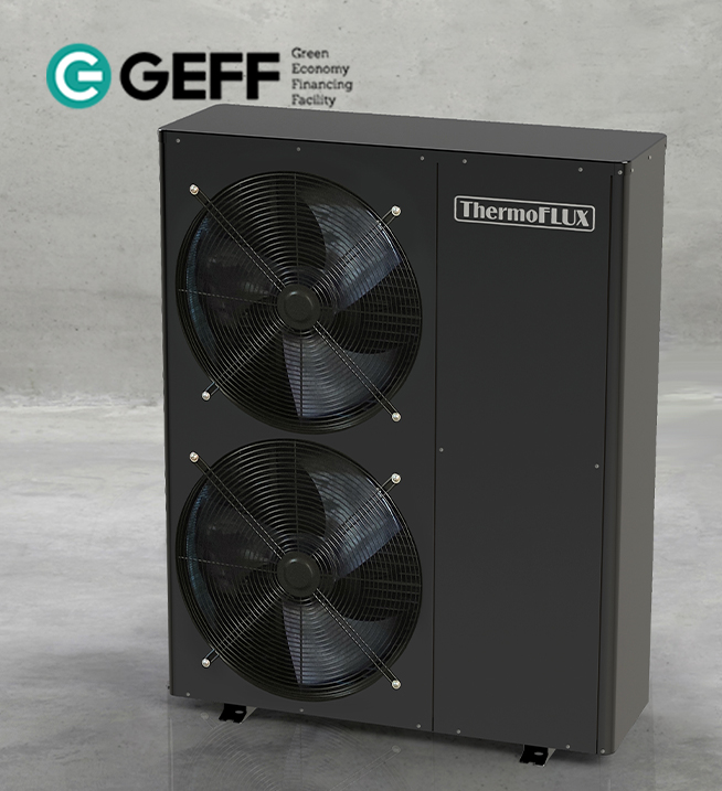 Pompa Termike -10kw- Toplinska Pumpa MONOBLOCK 10kW R32 ThermoFLUX ...